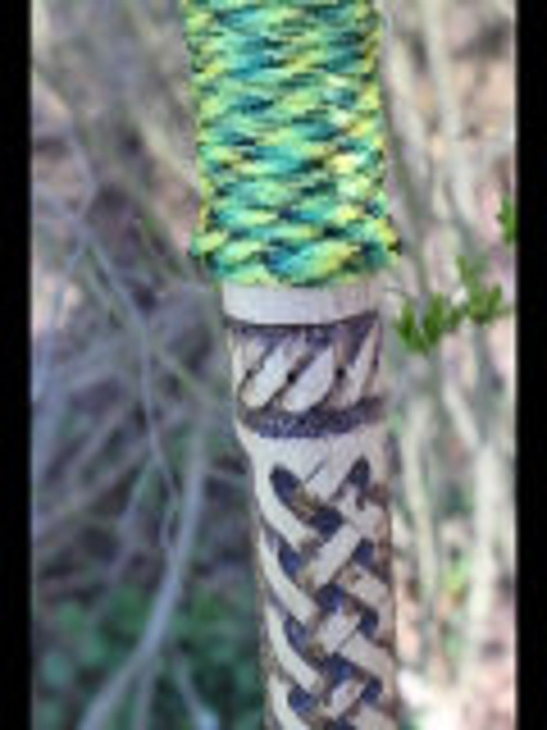 Hand Carved Walking/hiking Stick With Tree of Life and Celtic Braid, GT ...