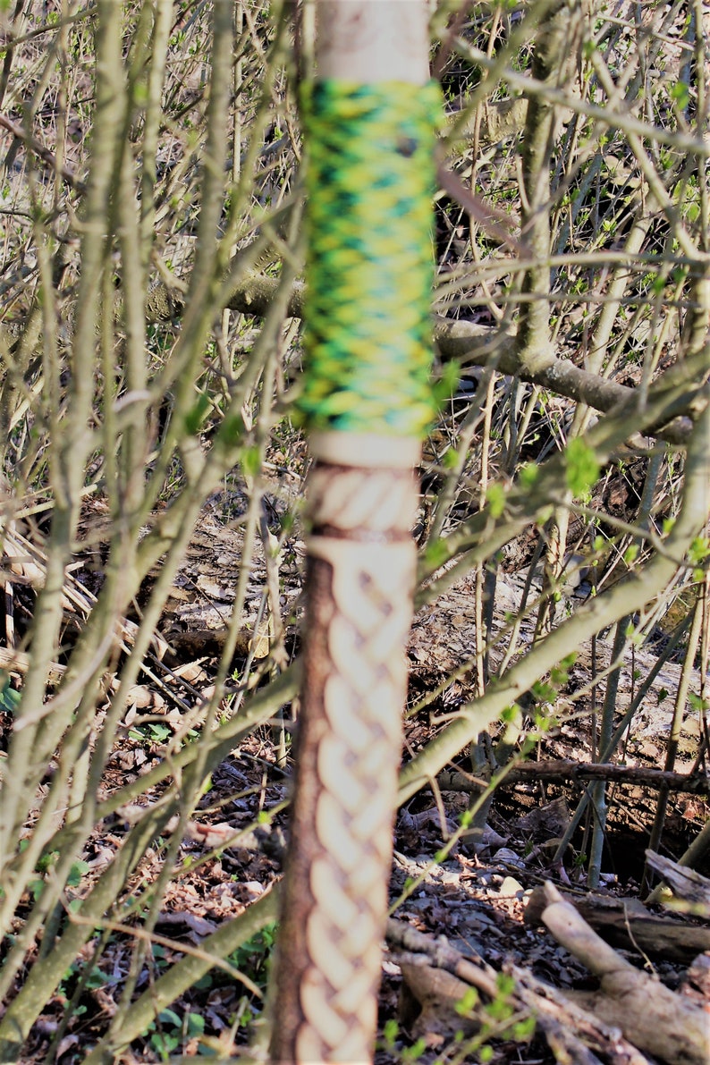 Hand Carved Walking/hiking Stick With Tree of Life and Celtic Braid, GT ...