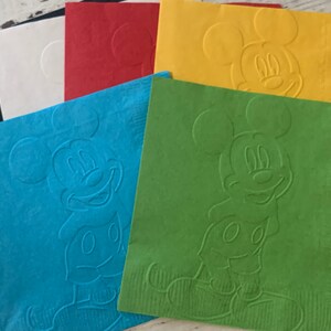 Mickey Mouse Napkins, Birthday, Baby Shower, 1st Birthday - Etsy