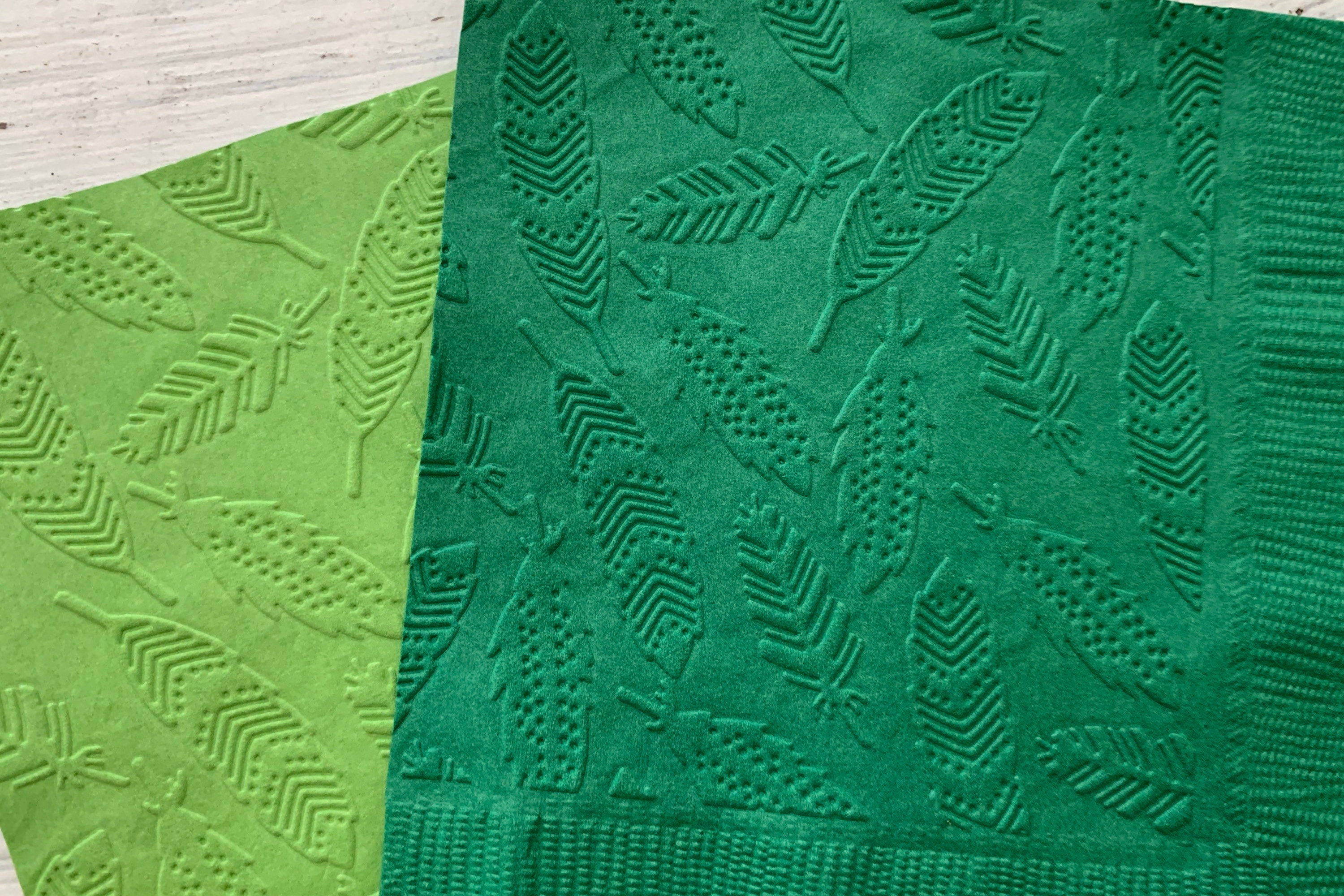 Leaf Napkins Embossed Napkins Jungle Party Wild One Two - Etsy