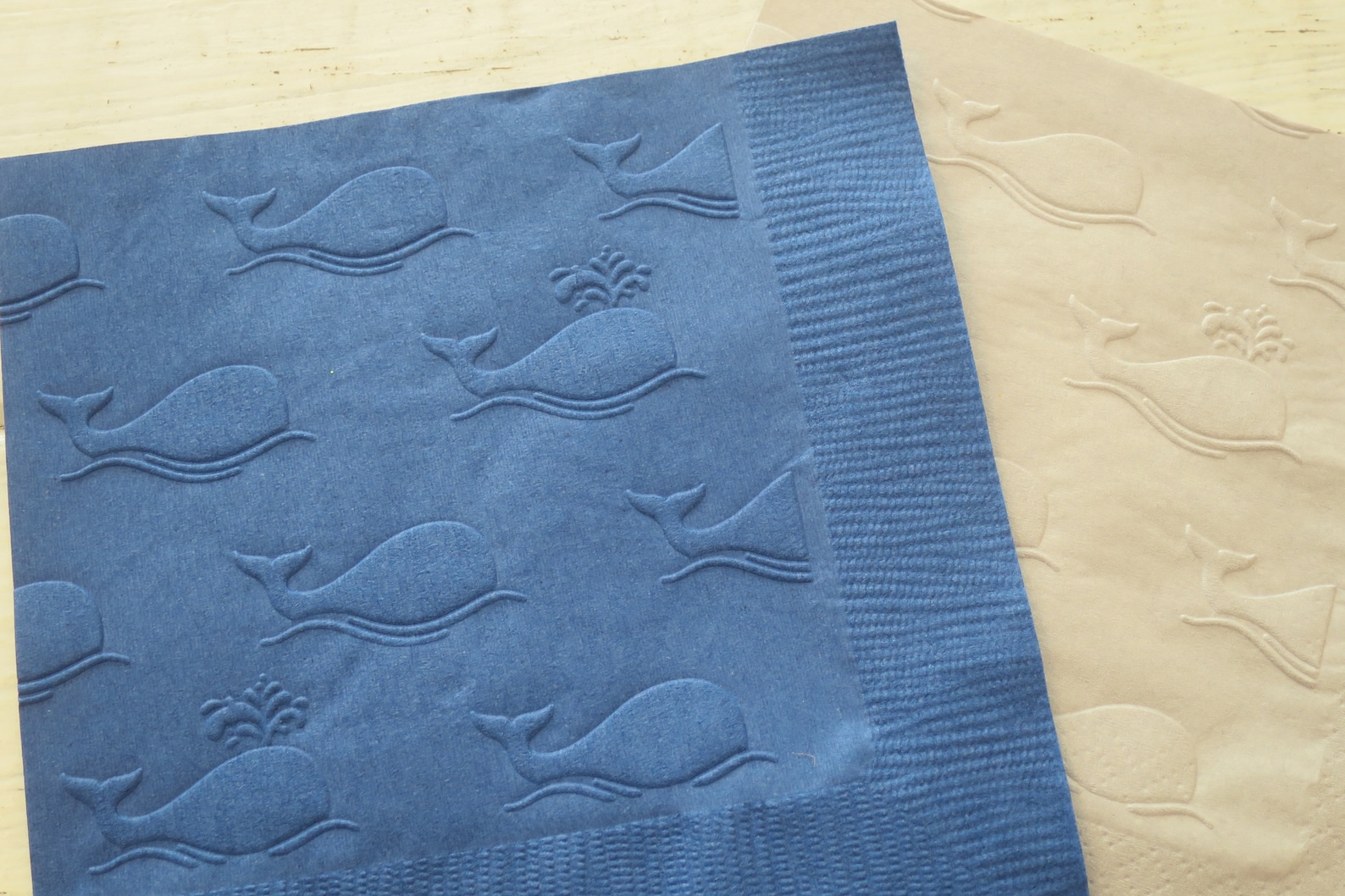 Whale Napkins Embossed Napkins Baby Shower Birthday Party | Etsy