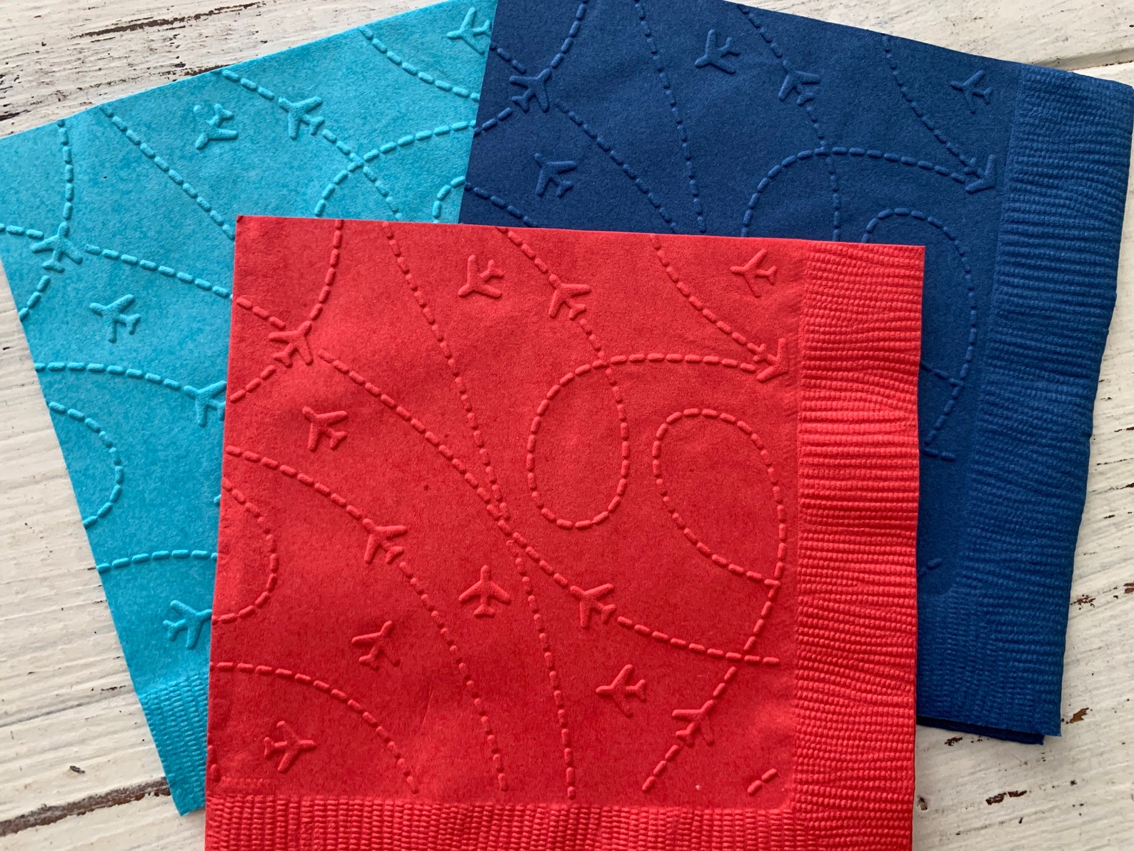 Airplane Napkins, Jet, Pilot, Baby Shower, Airplane Birthday Party ...