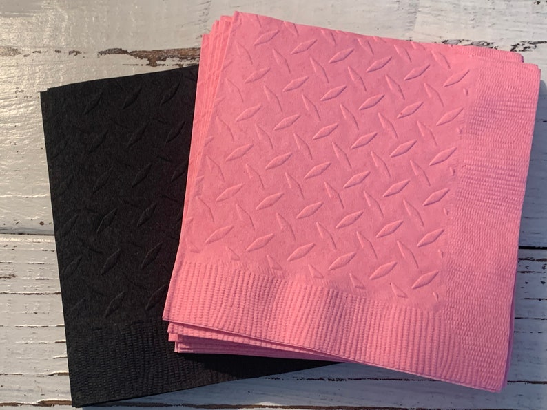 Diamond Plate Napkins, Embossed Napkins, Construction Party, Building ...