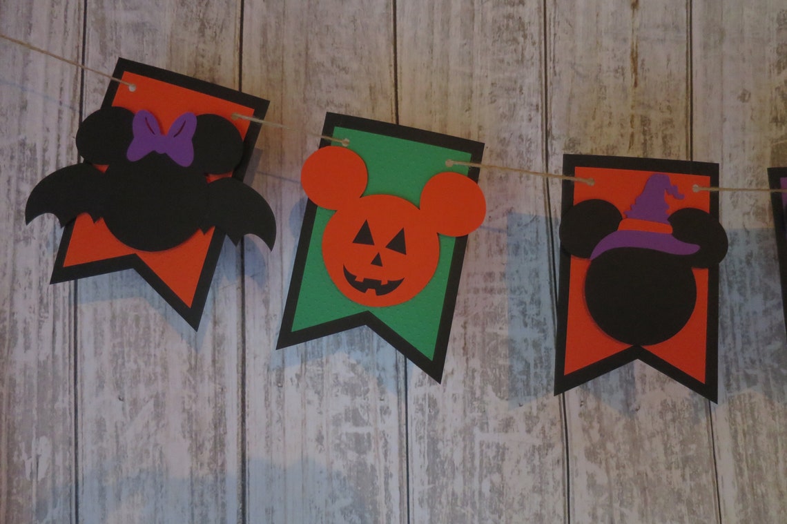 Disney Halloween Banner Mickey Halloween Mickey's Not So | Etsy