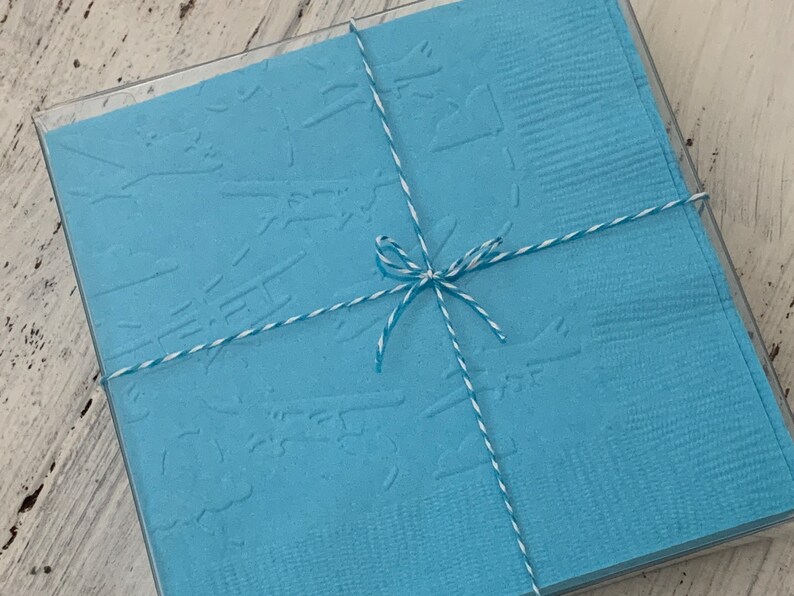 Airplane Napkins, Baby Shower, Birthday, Airplane, Plane, Time Flies ...