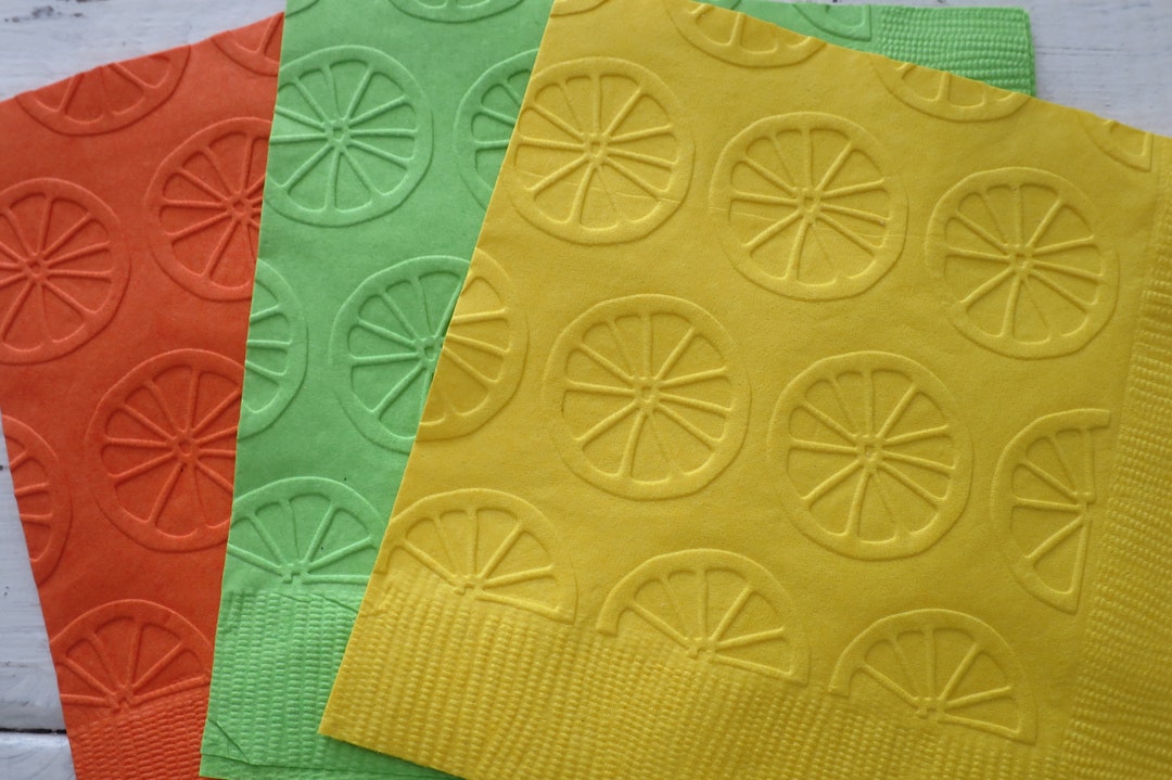 Lemon Napkins, Lemonade, Lime, Orange, Bar Napkins, Pink Lemonade ...