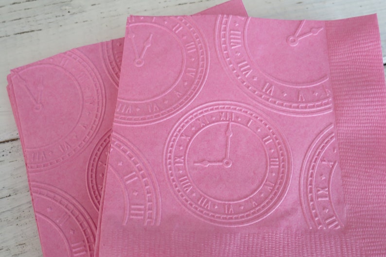 Clock Napkins New Years Eve Alice in Wonderland Theme | Etsy