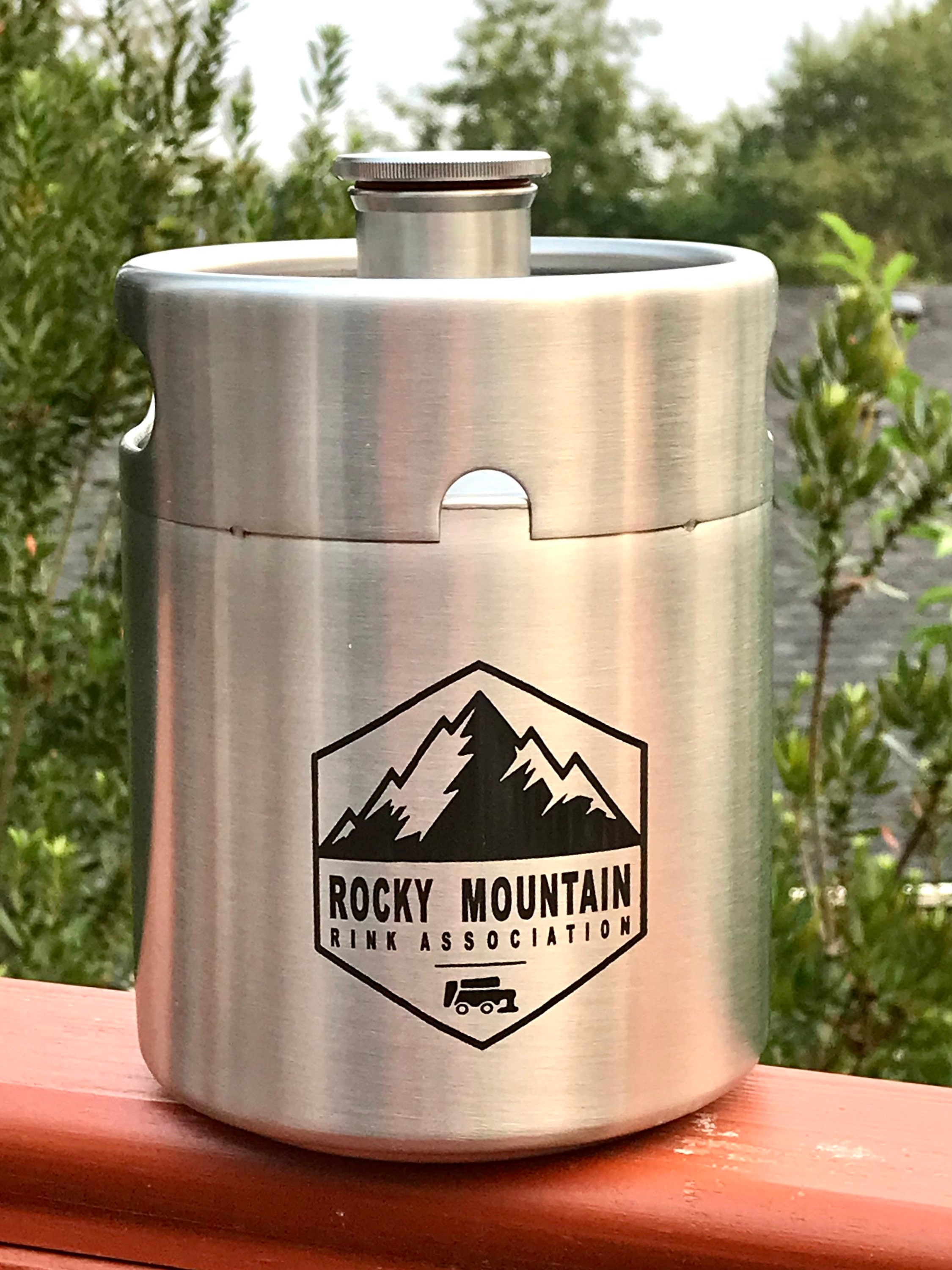Stainless Steel 64oz Mini Keg Growler - Etsy