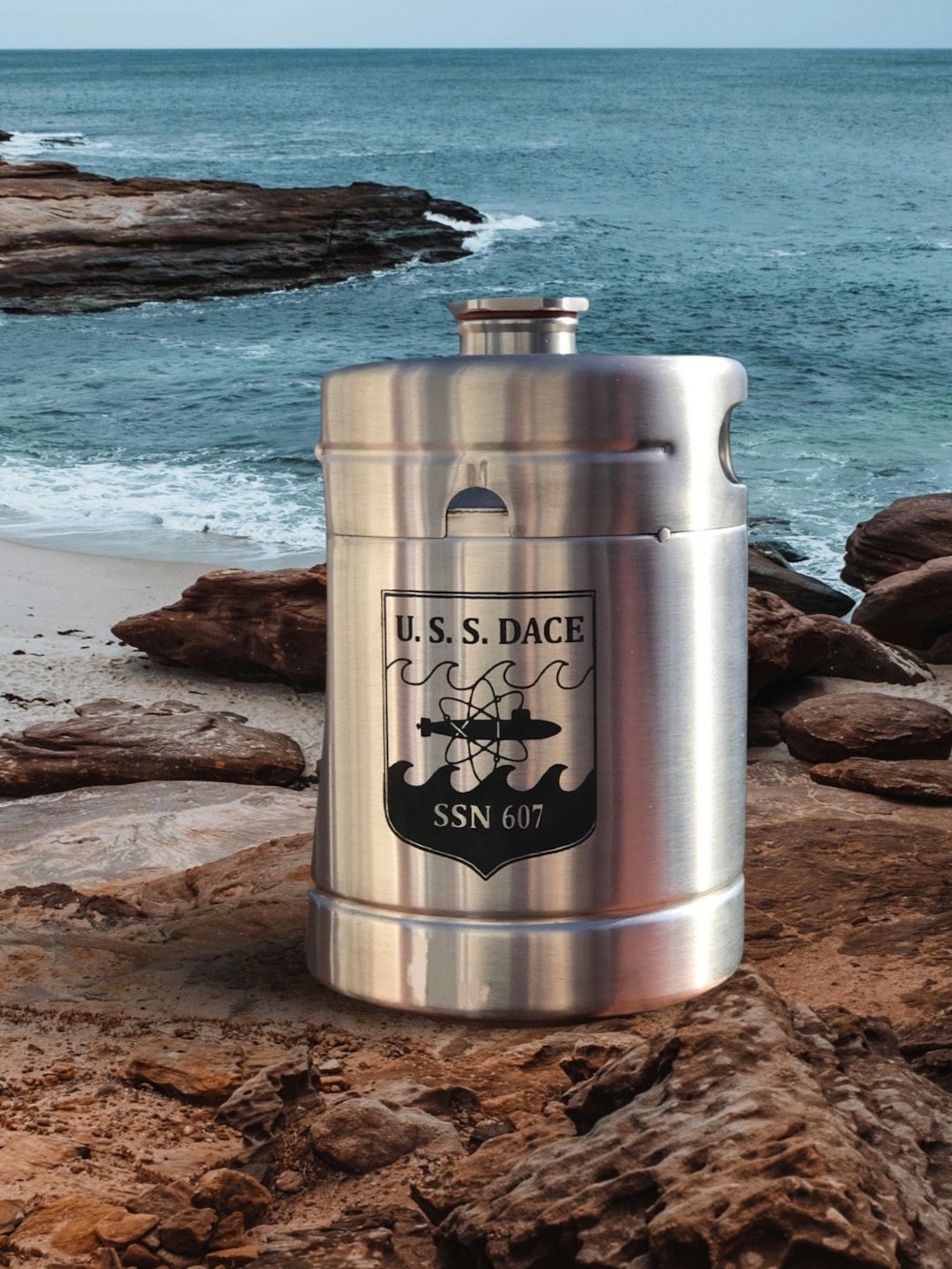 Stainless Steel 64oz Mini Keg Growler - Etsy