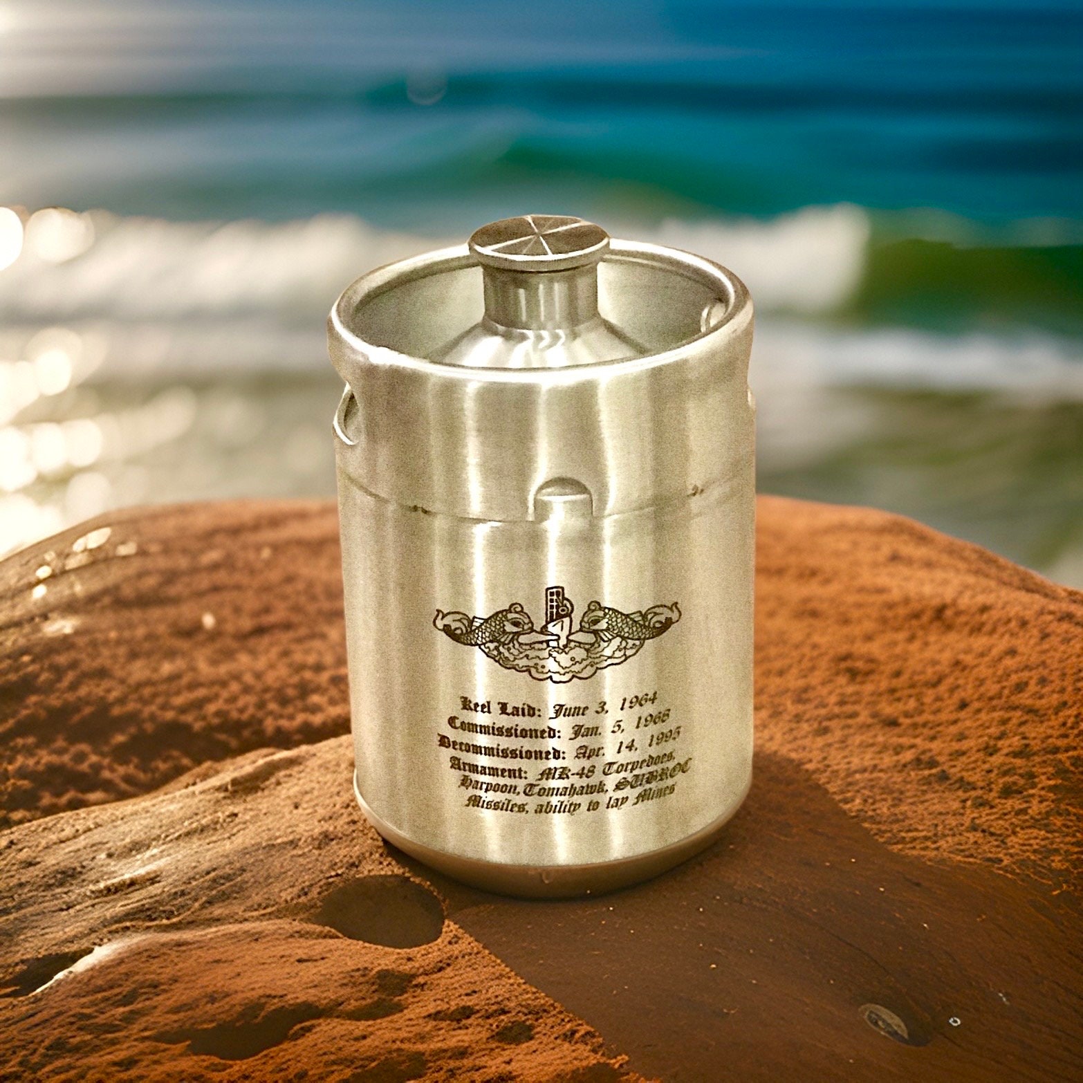 Stainless Steel 64oz Mini Keg Growler - Etsy