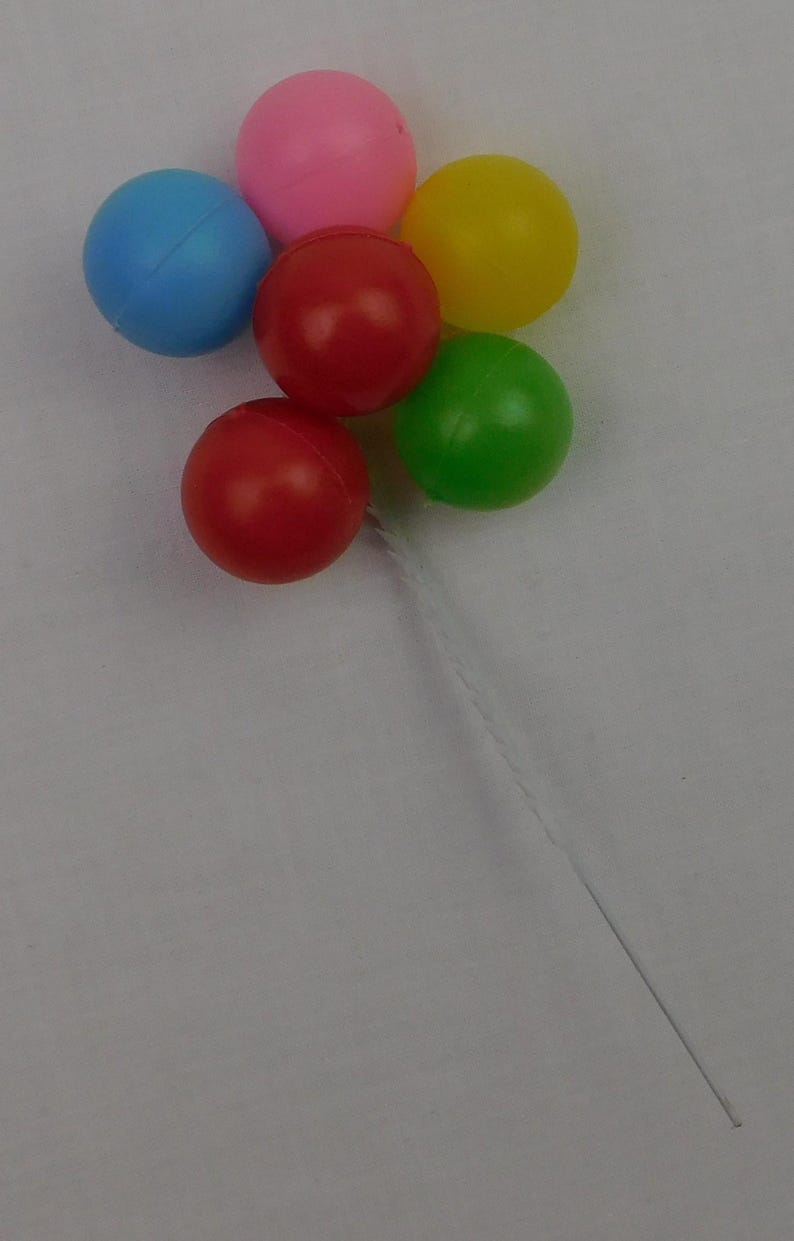 Vintage Balloon Cluster Cake Topper Pick Fibre Craft 7398 New in ...
