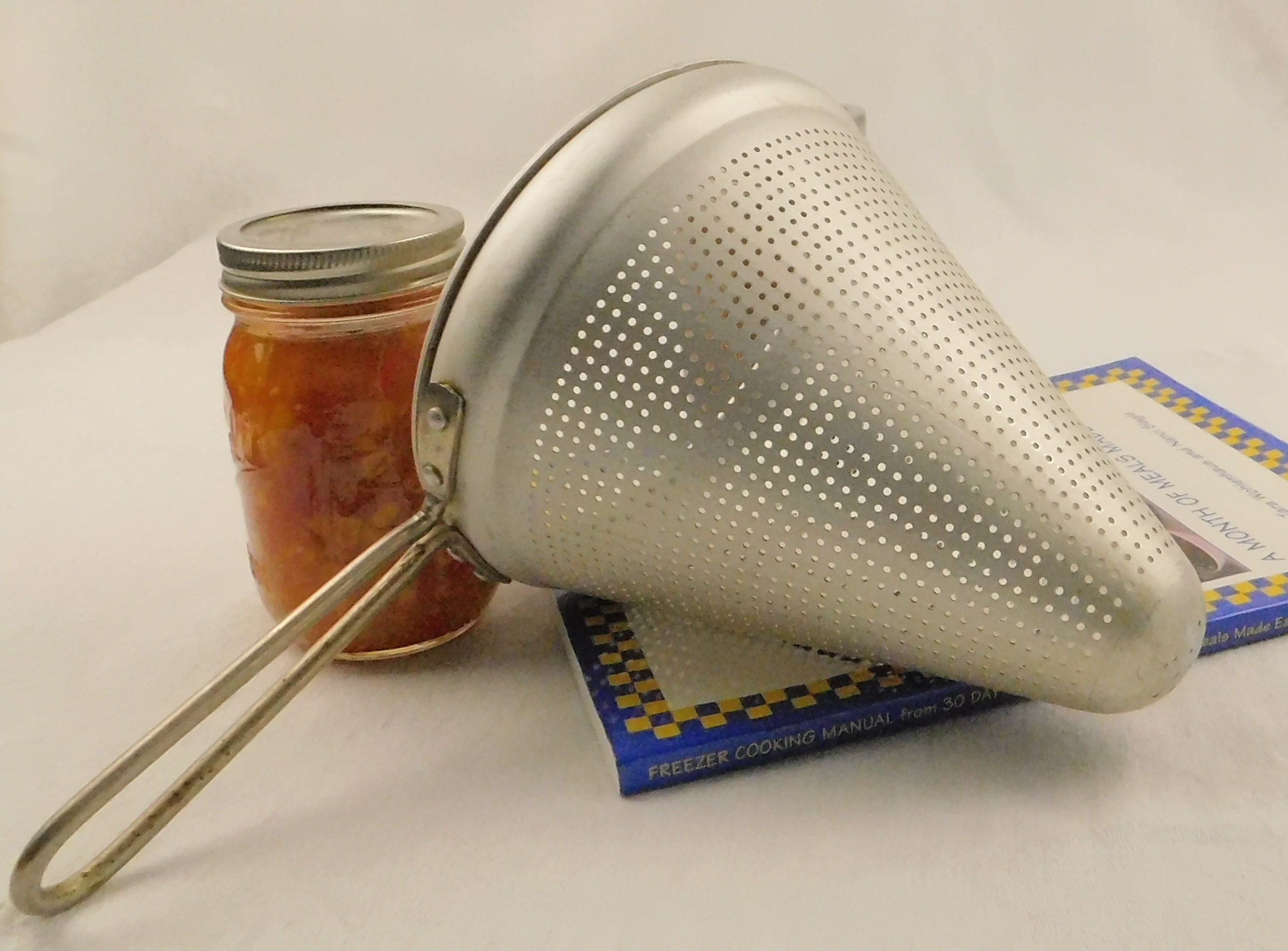 Vintage Cone Shaped Colander Strainer Sieve Food Mill Rice | Etsy