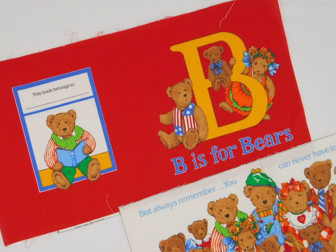 1 B is for Bears Storybook, VIP Cranston Print Works. Vintage Easy, Cut ...