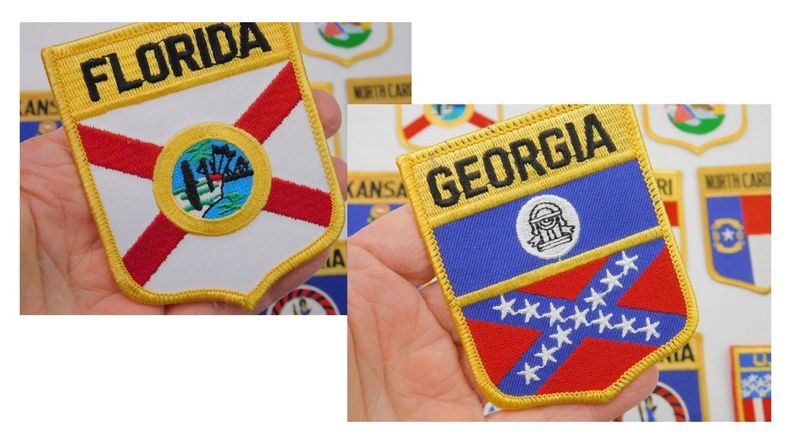 Choice State Shield Embroidered Patch USA. Vintage Iron On - Etsy