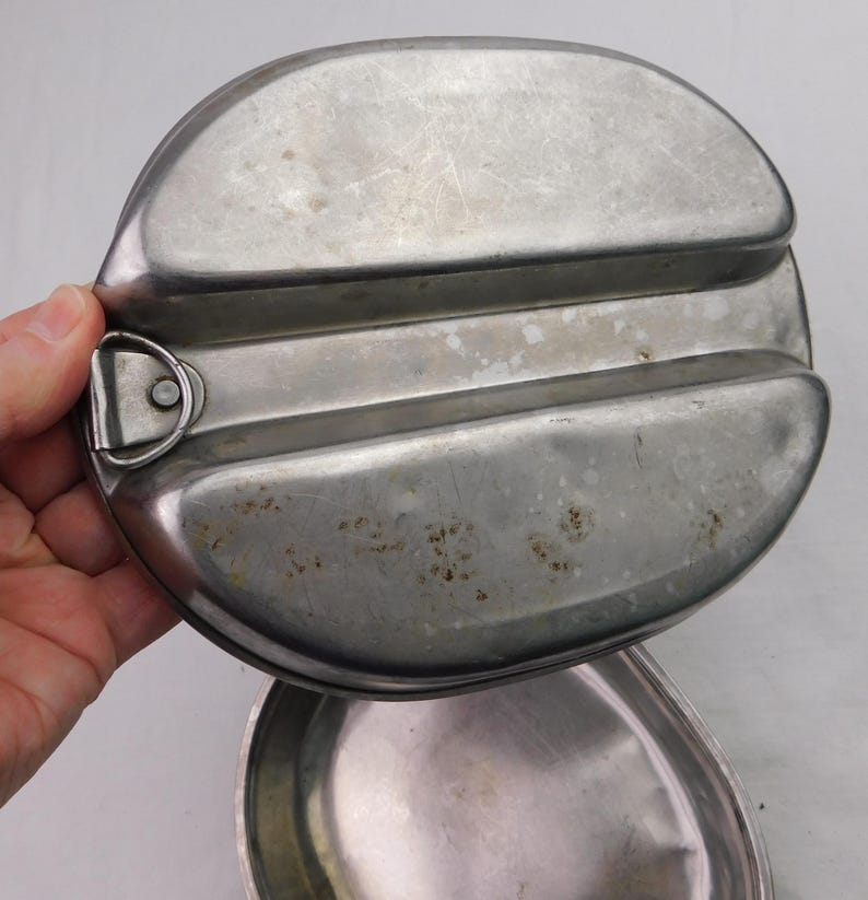 Vintage 1965 Vietnam War US Army Mess Kit S/L Mfg Stainless Steel DSA ...