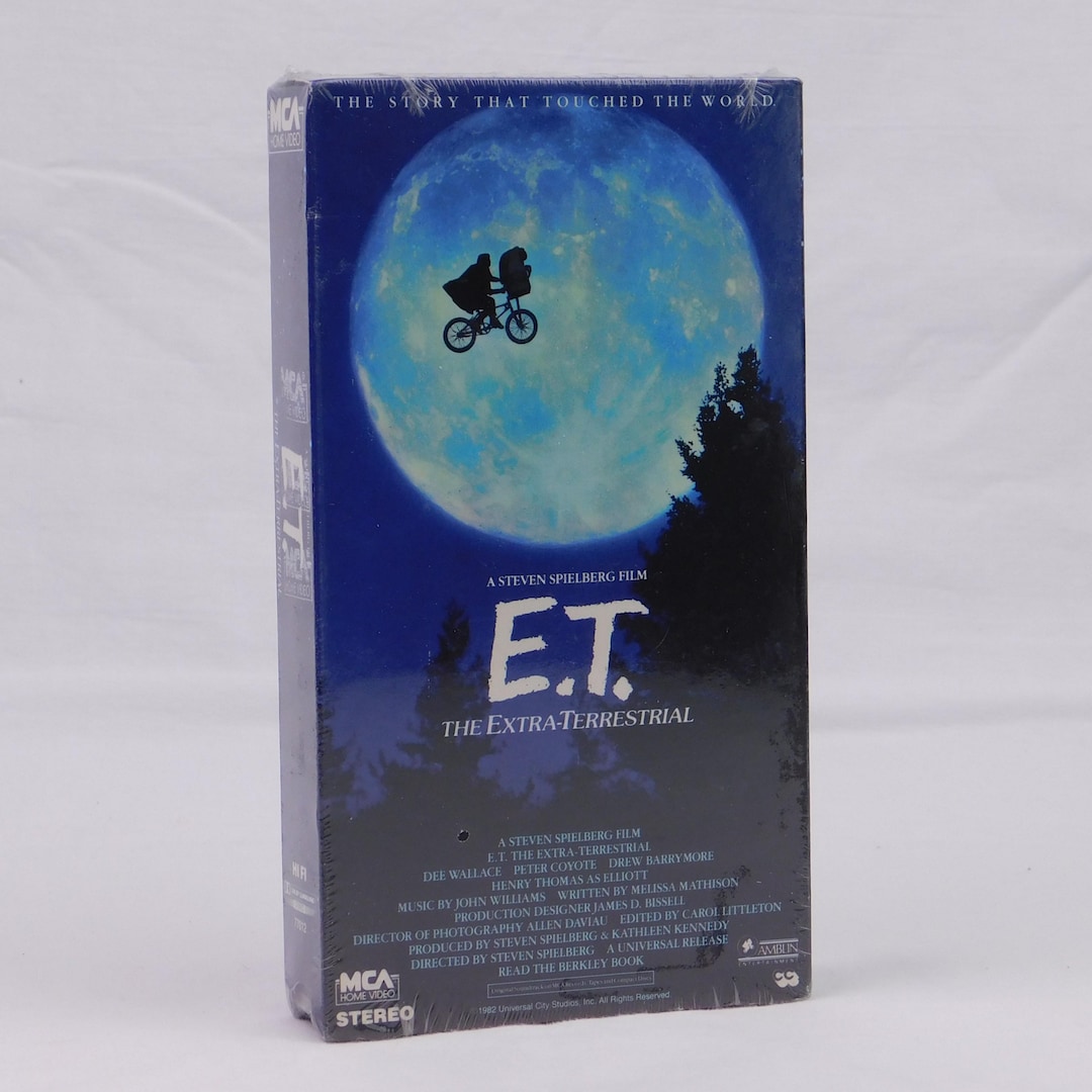 Vintage 1982 E.T. Extra-terrestrial VHS Factory Sealed Green Door MCA ...