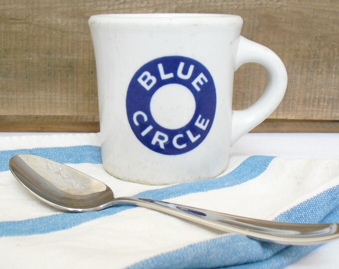 Vintage Blue Circle Coffee Mug, Blue Circle Restaurant Ware, Shenango ...