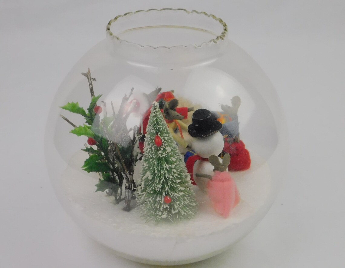 Mice Holiday. Vintage Christmas Kitsch Home Decor From - Etsy