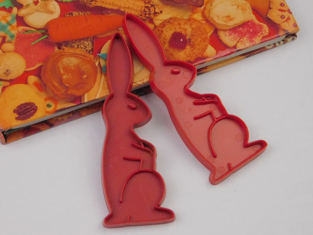 1 1960s Red Tupperware Rabbit Cookie Cutter For Pressed Dough Etsy