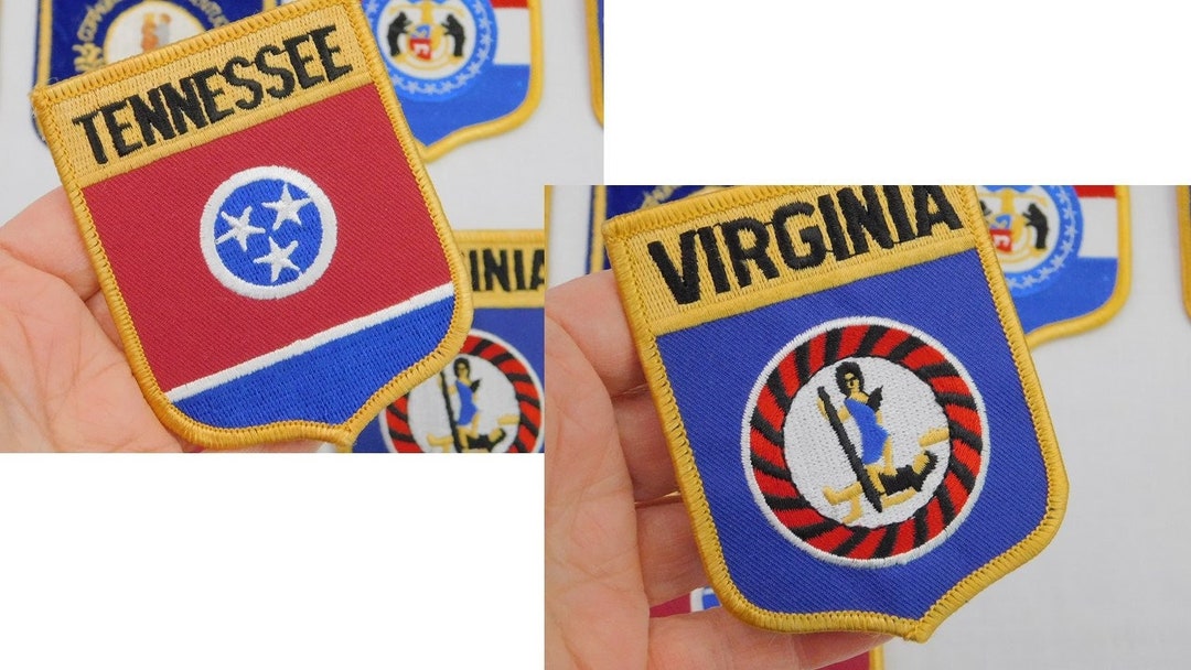 Choice State Shield Embroidered Patch USA. Vintage Iron On - Etsy