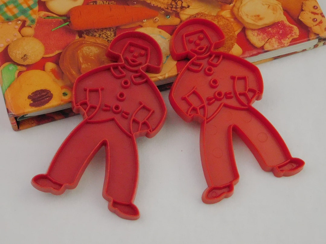 1 1960s Red Tupperware Gingerbread Man Cookie Cutter for Pressed Dough ...