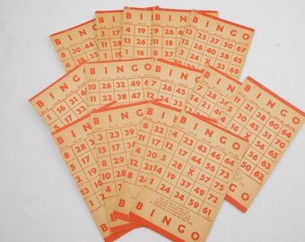 Cardboard Bingo Cards - Etsy
