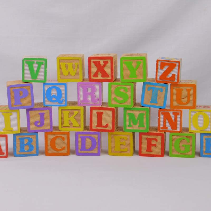 Alphabet Blocks - Etsy