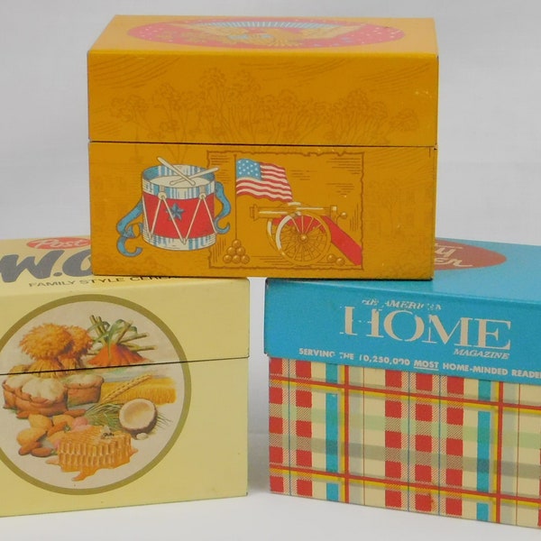 Metal Recipe Box - Etsy