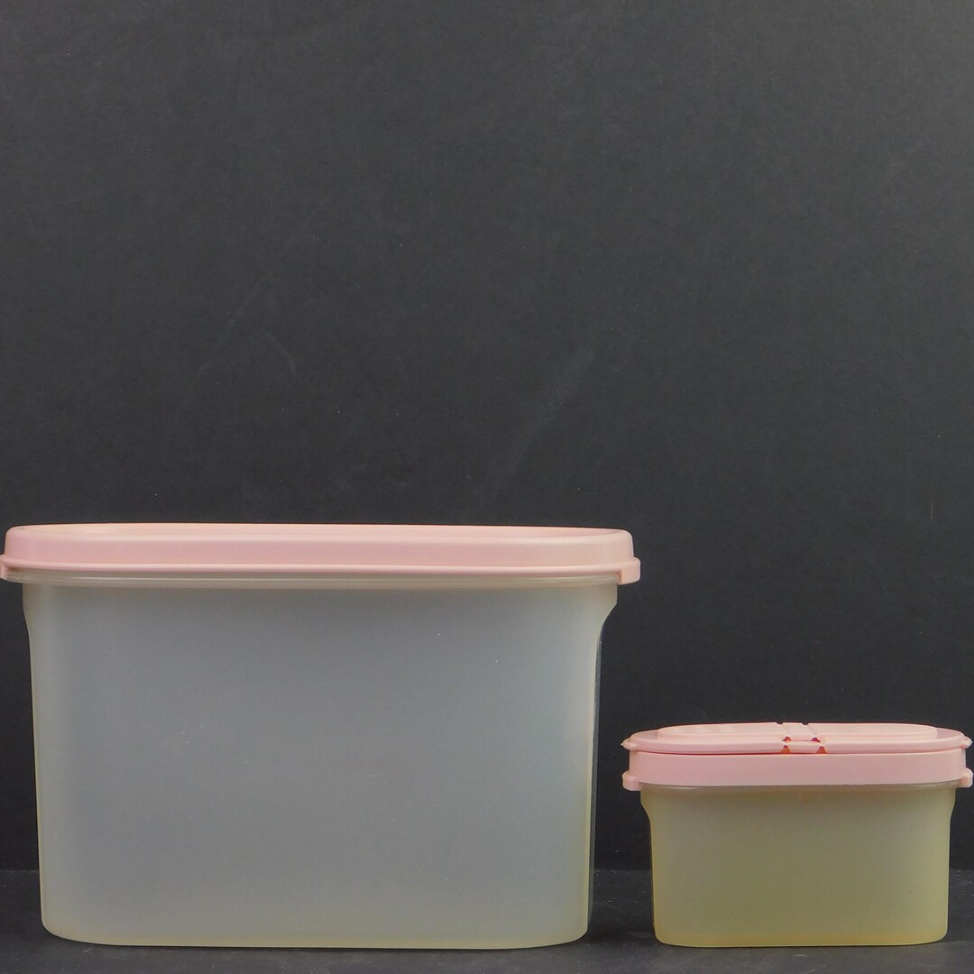 Vintage Tupperware Modular Mates Set 1612, 1843 Pink Lids, Shaker Spice ...
