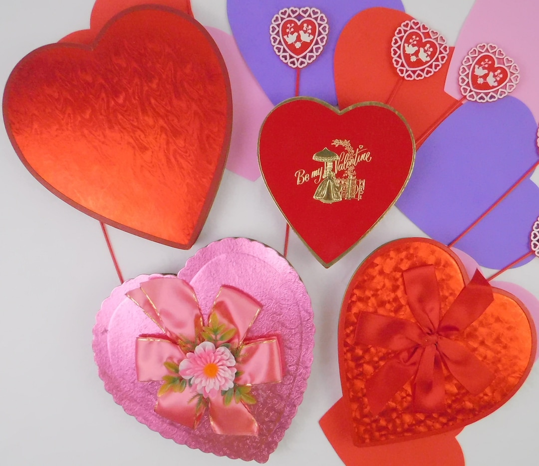 Choice Valentine's Day Heart Shaped Candy Box. Vintage to My Valentine ...
