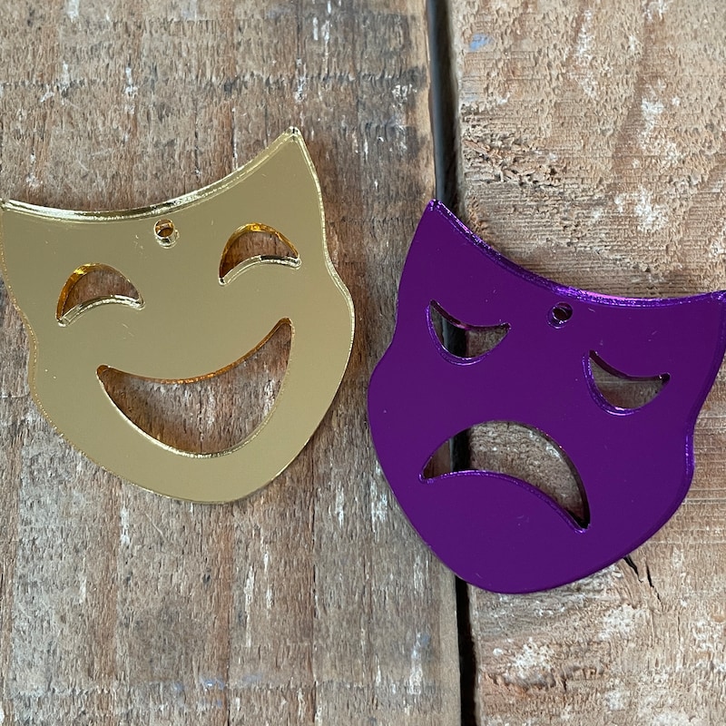 Happy Sad Theatre Masks - Etsy