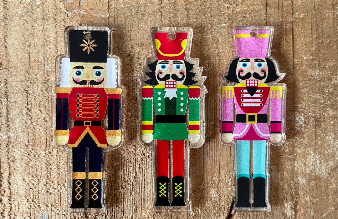 Custom Printed and Laser Cut Nutcrackers Necklace Earrings or Bracelet ...