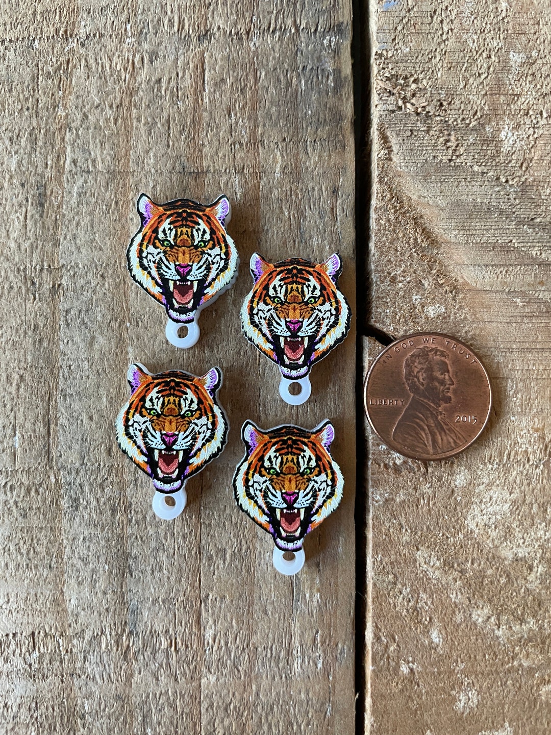 Custom Printed and Laser Cut Tiger Face Earring Topper 1 Pair - Etsy