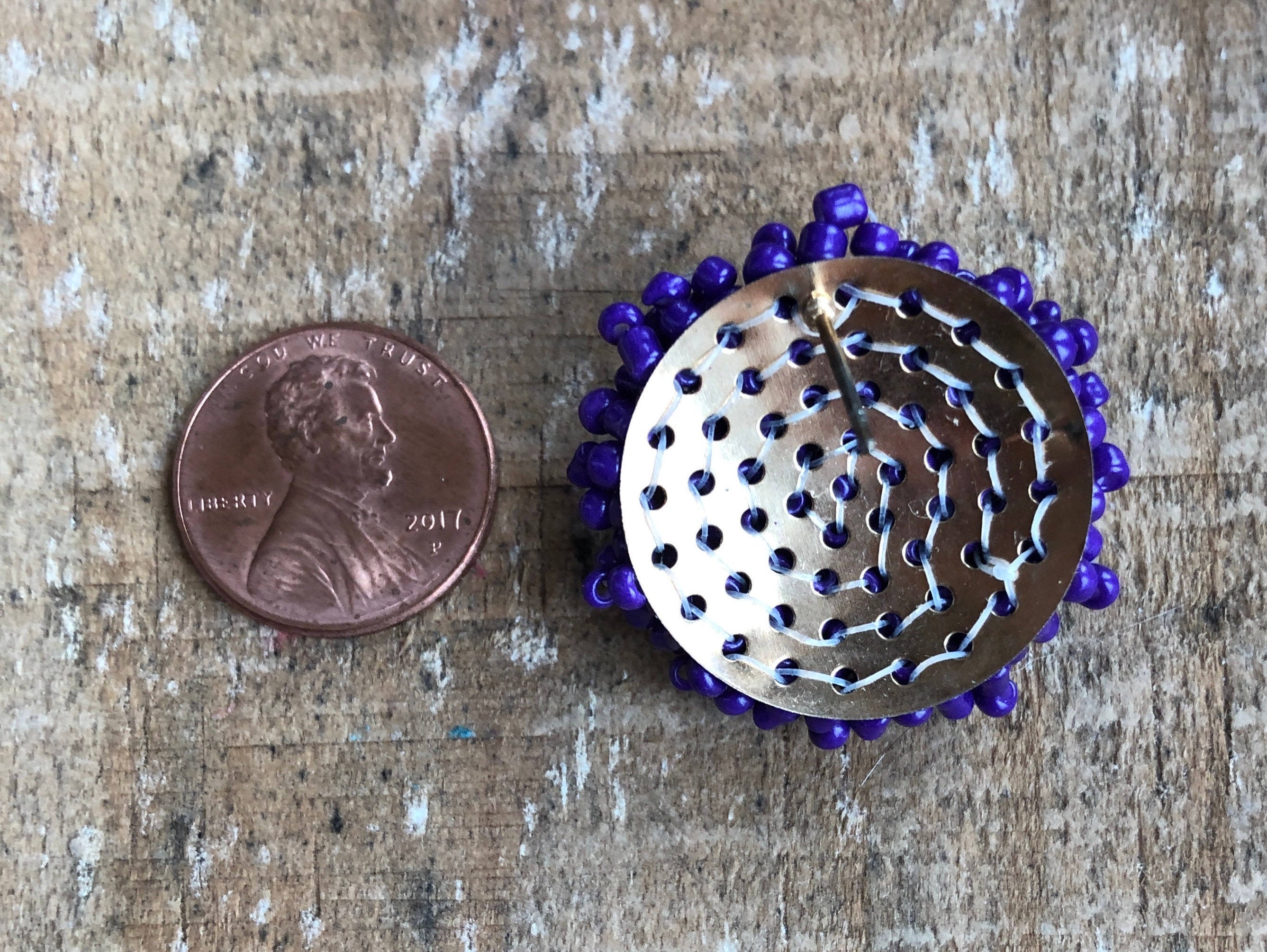 Seed Bead Round Earring Connectors Beaded Earring Topper - Etsy