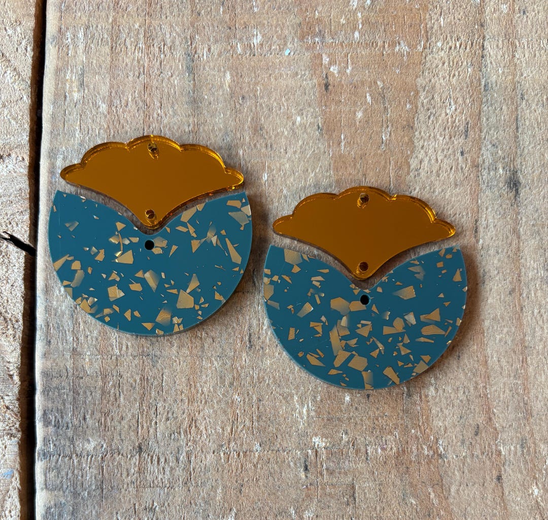 Custom Laser Cut 2 Piece Curved Pie Shape With Scallop Wedge Top ...