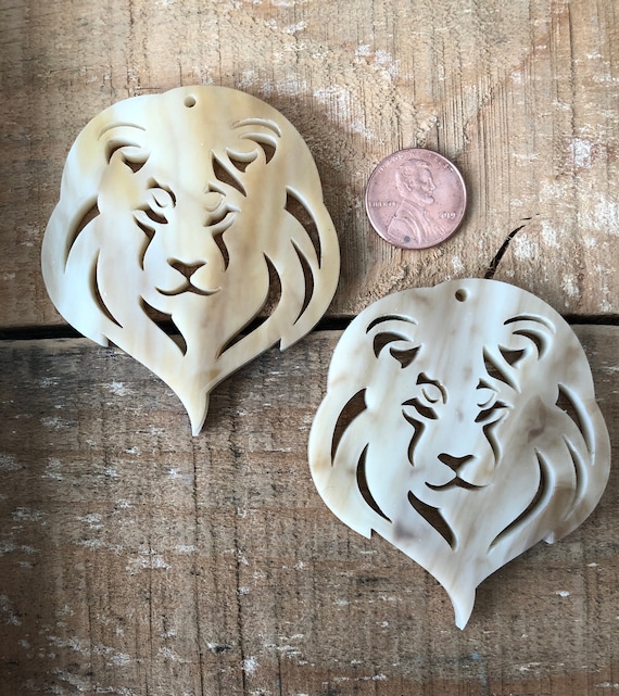 Custom Laser Cut Acrylic Lion Head Lion Face for Earring or | Etsy