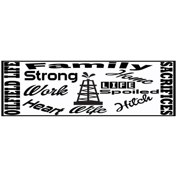 Oilfield Life Bumper Stickers 2 Pack | Etsy