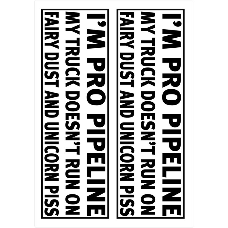 I’M Pro Pipeline Bumper Sticker (2 Pack) - Etsy