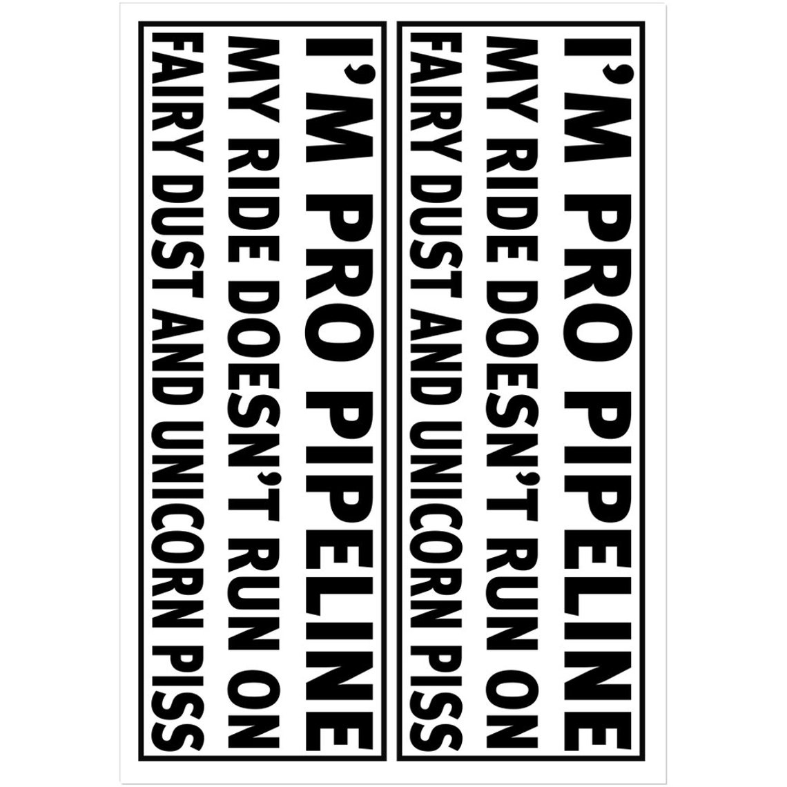 IM Pro Pipeline Bumper Sticker 2 Pack Ride - Etsy
