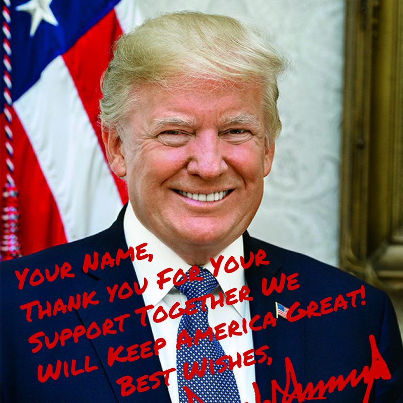 Donald Trump Autograph - Etsy