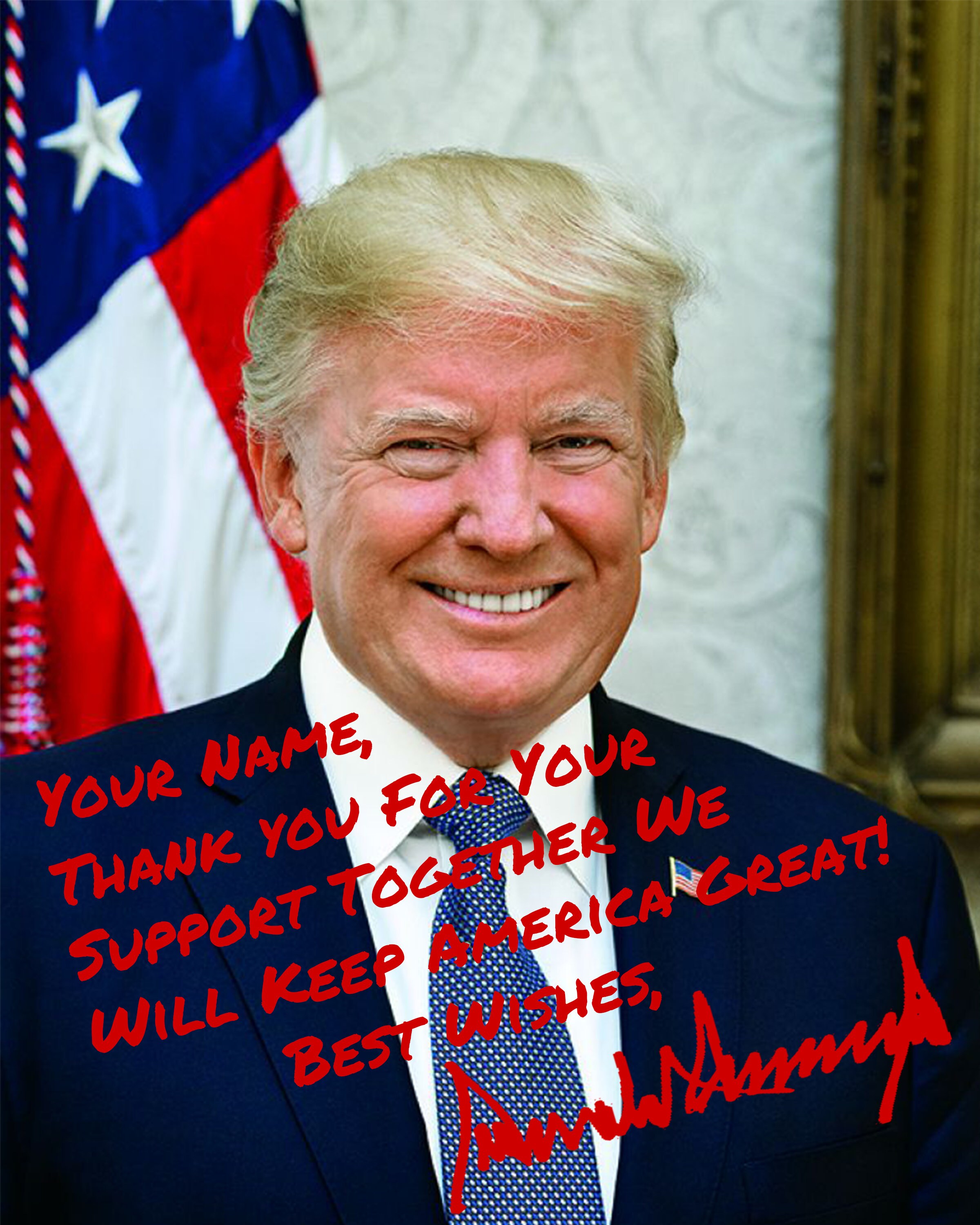 Customized President Donald Trump Personalized Digital Photo - Etsy
