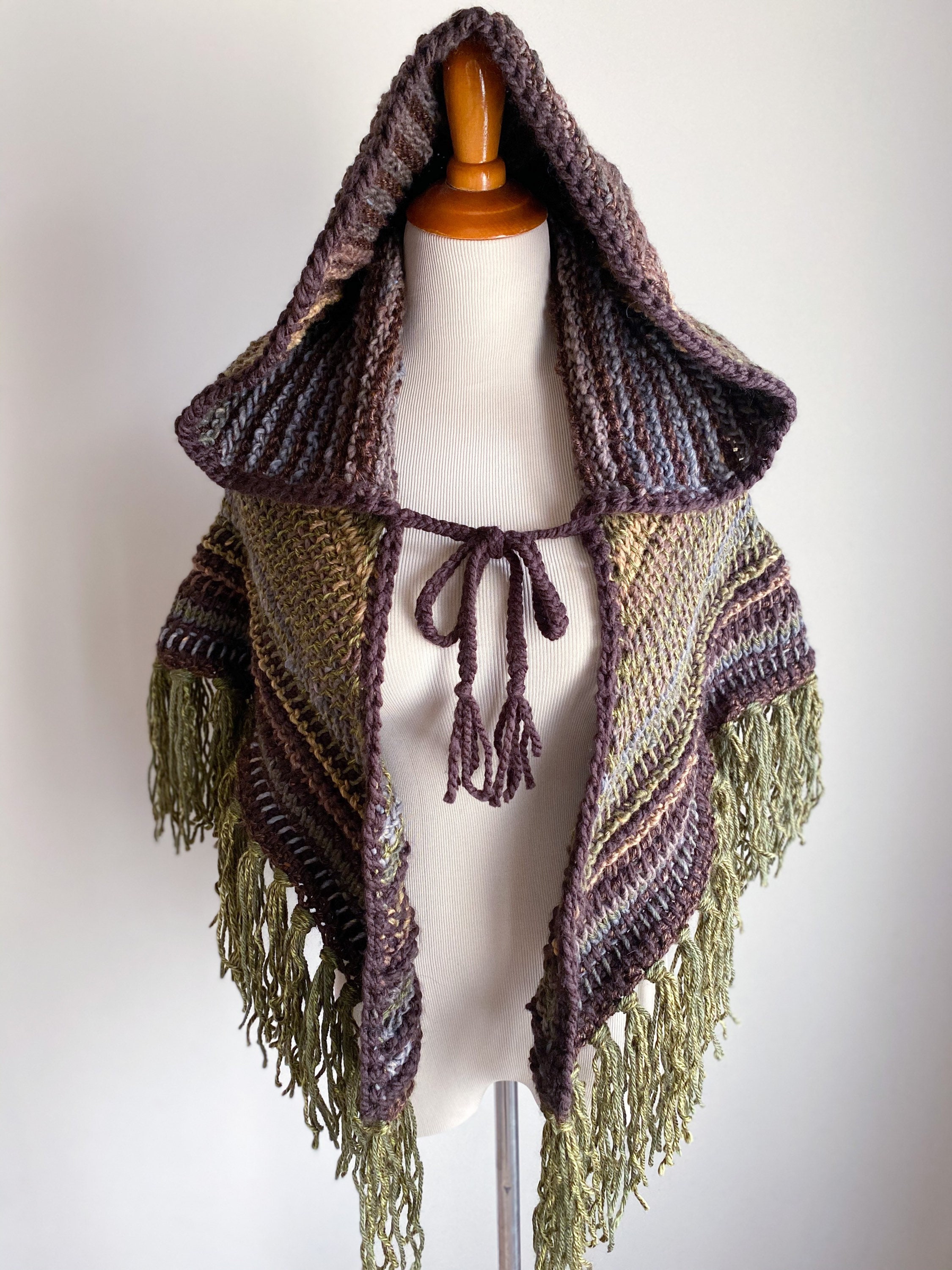 The Hedge Witch Shawl Hooded - Etsy