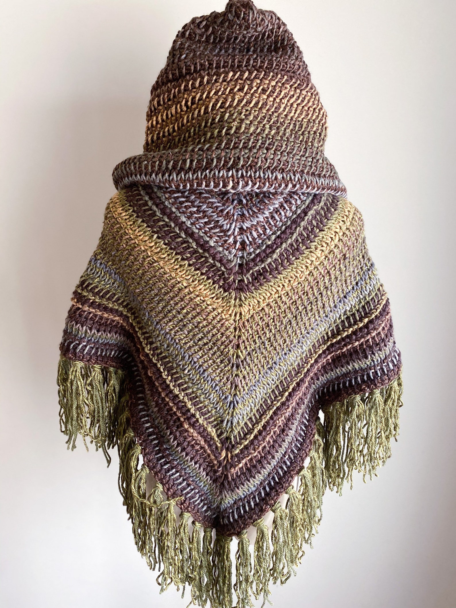 The Hedge Witch Shawl Hooded - Etsy