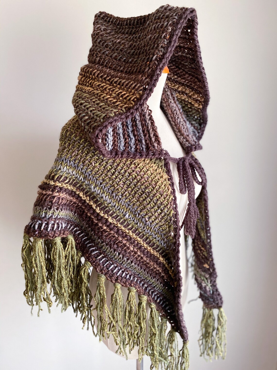 The Hedge Witch Shawl Hooded - Etsy