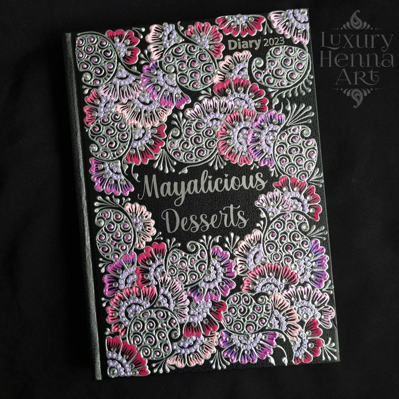 A5 2026 Diary Colourful Henna Design Page per Day - Etsy