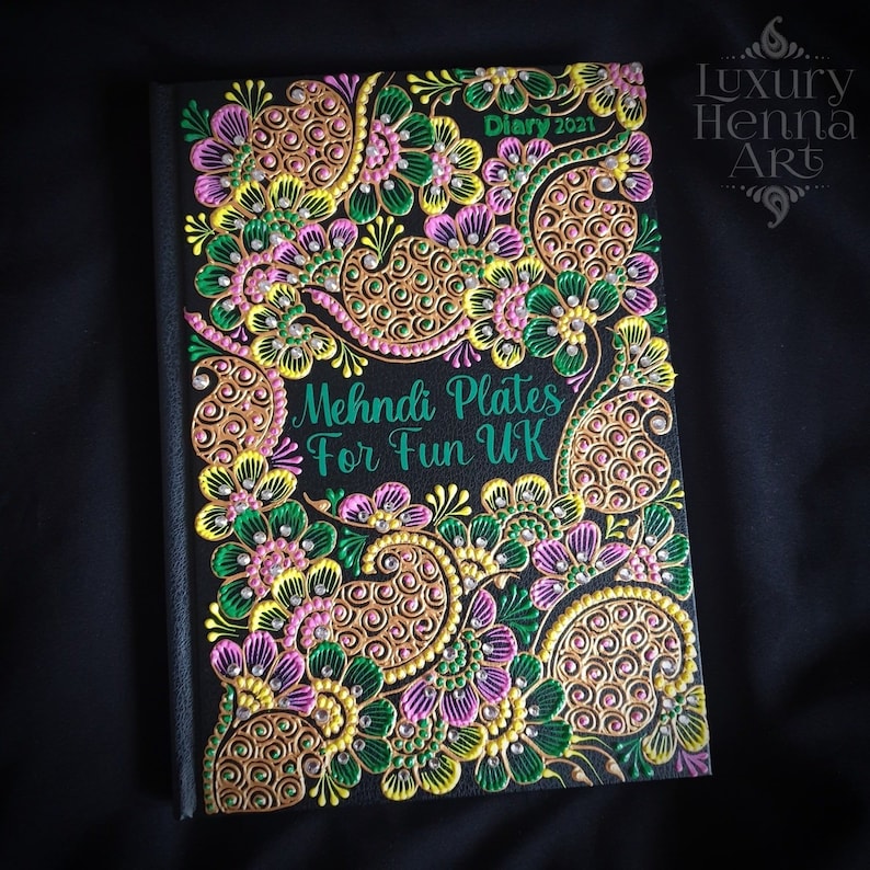A5 2026 Diary Colourful Henna Design Page per Day - Etsy