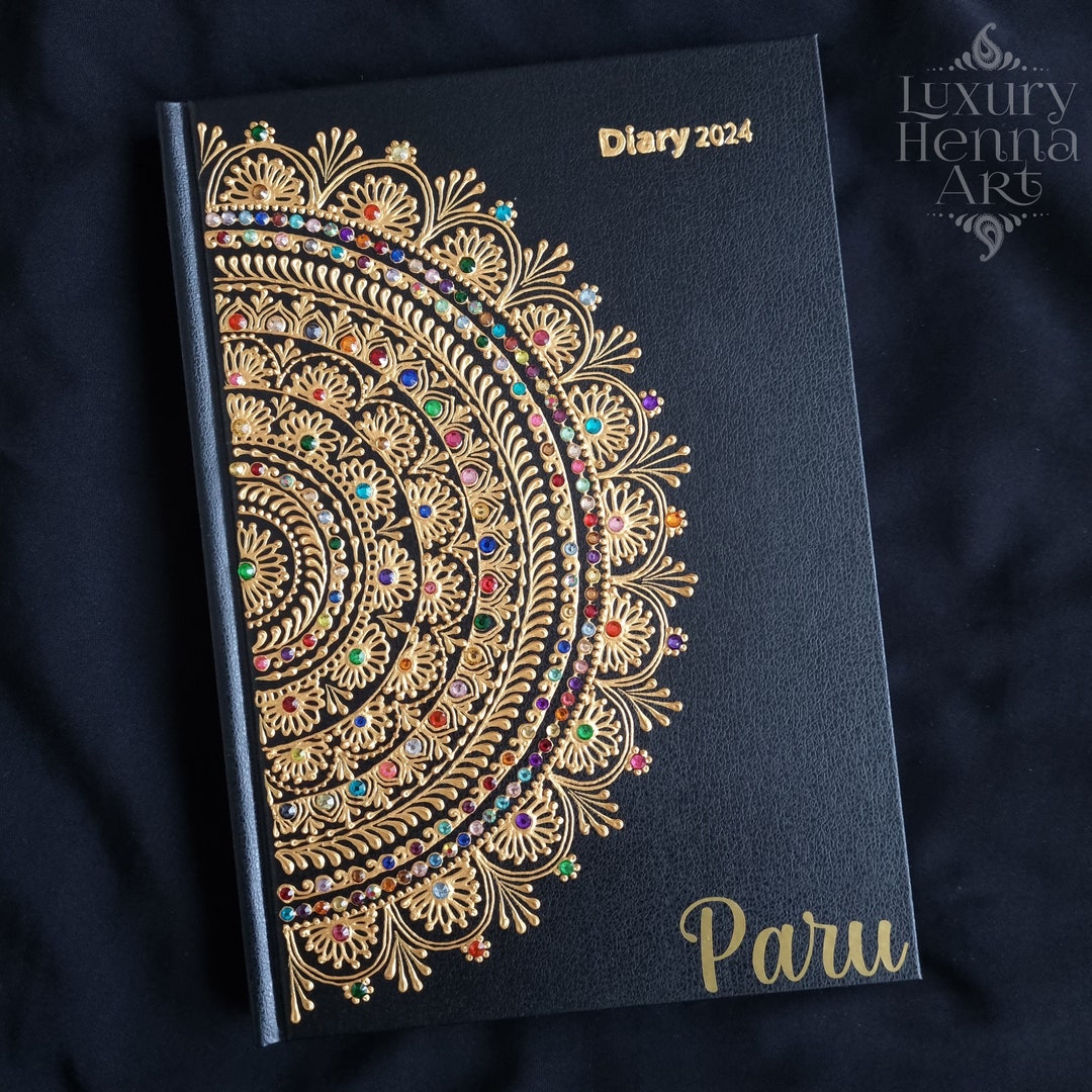 A5 2025 Diary Mandala Henna Design - Etsy