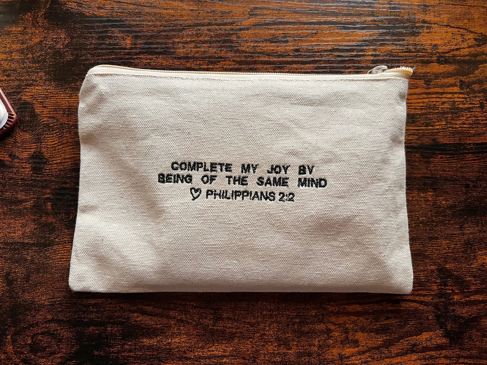 My Bible Study Bag Canvas Zipper Pouch Bag, Christian Pencil Case ...