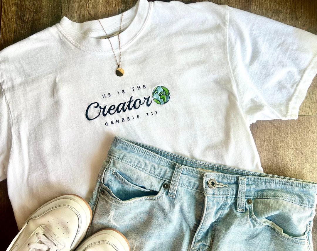 Embroidered Christian T-shirt Faith Shirt Jesus Clothes Faith Based ...