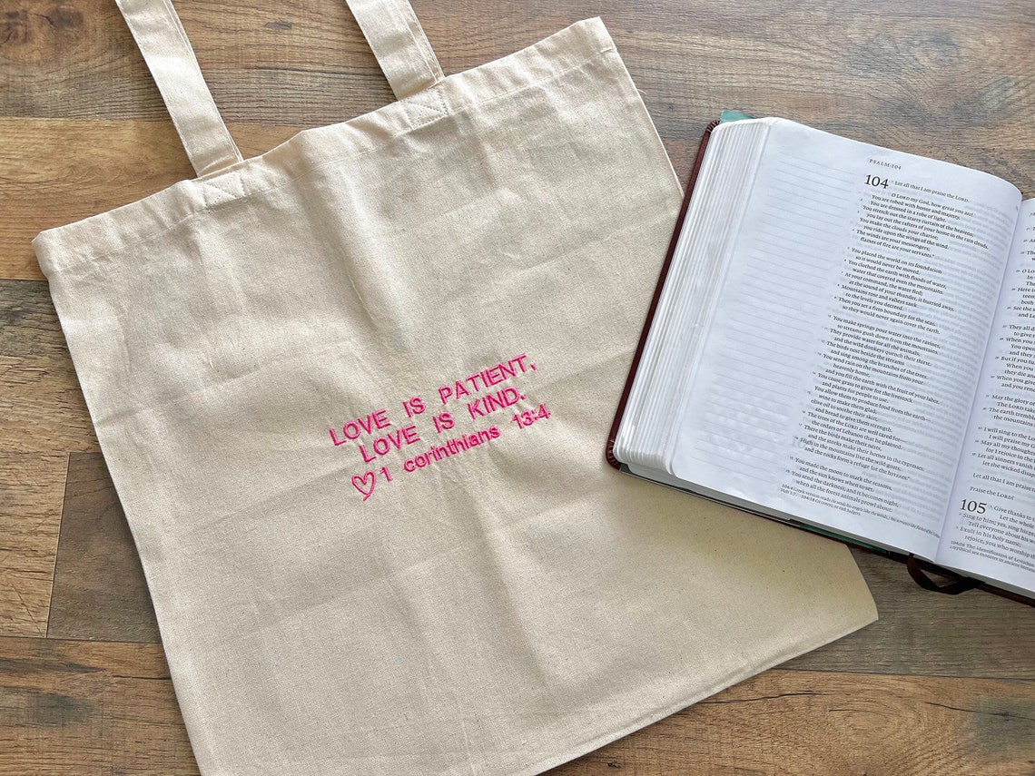 Christian Tote Bag, Bible Verse Bag, Christian Womens Gift, Christian Gift, Jesus Tote Bag ...